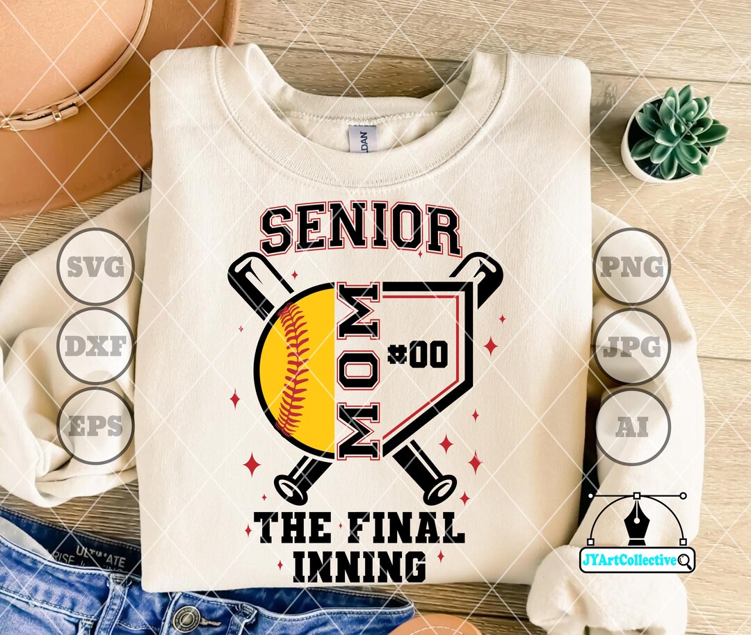 Senior Softball Mom SVG | the Final Inning Svg, Gameday Shirt (digital ...
