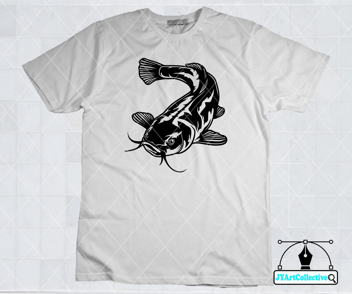 Catfish Fishing Svg | Catfish Svg | Catching Catfish Svg | Fishing ...