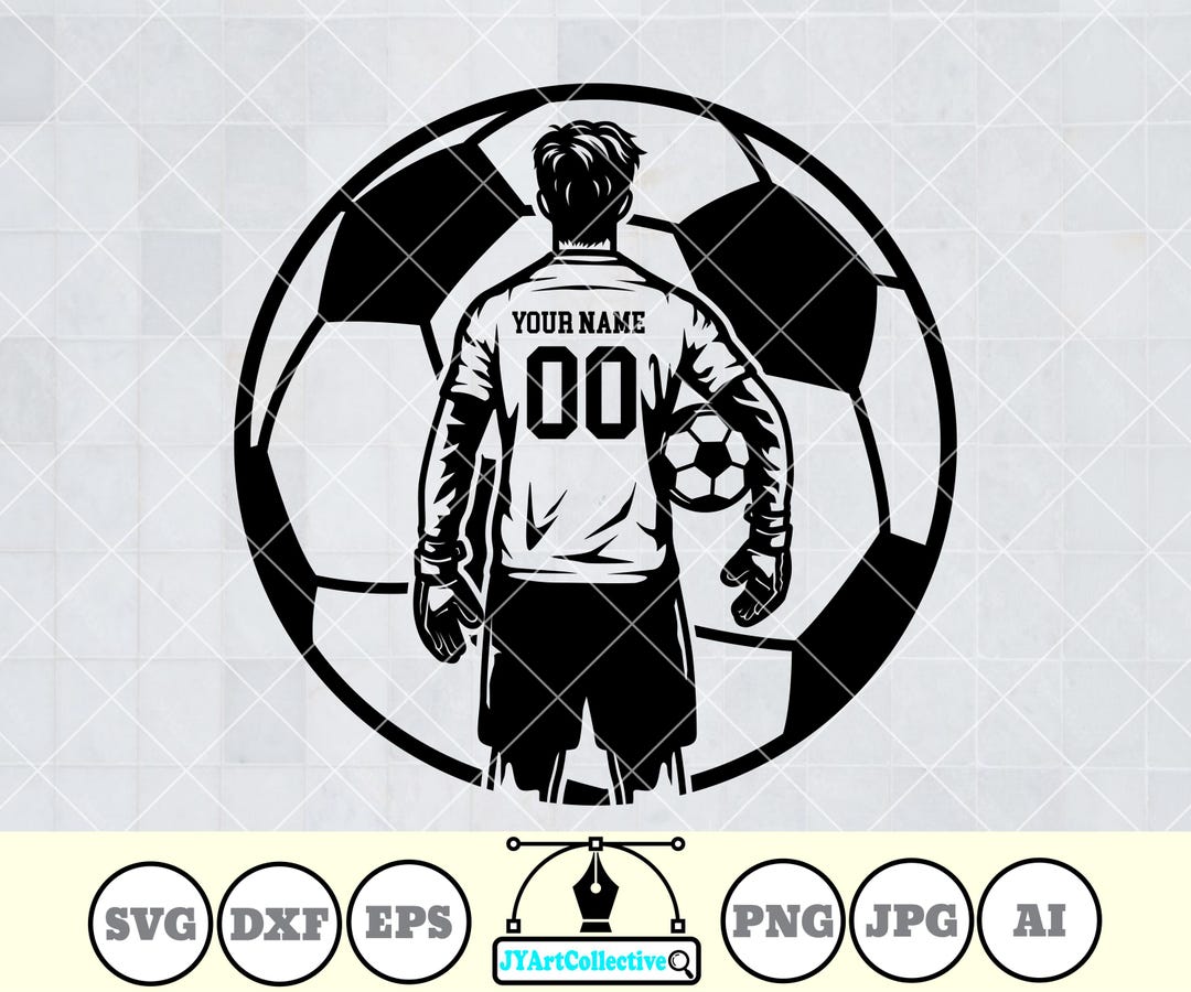 Soccer Goalkeeper Svg | Personalized Name | Soccer Dad Svg | Soccer ...