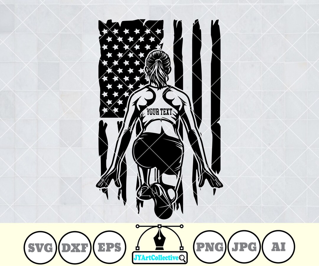 Track and Field Player Svg | Female Runner Svg | Sprinter Svg ...