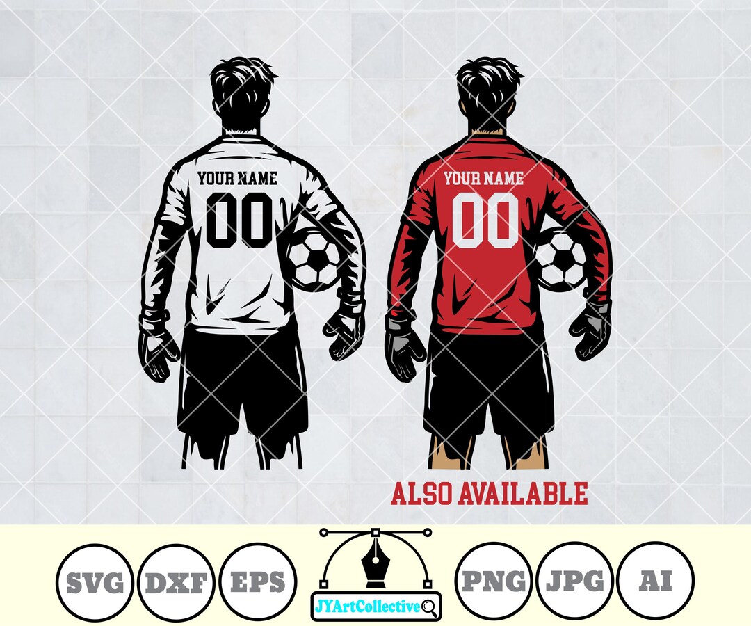 Soccer Goalkeeper SVG | Layered Clipart, Stencil (digital Download) - Etsy