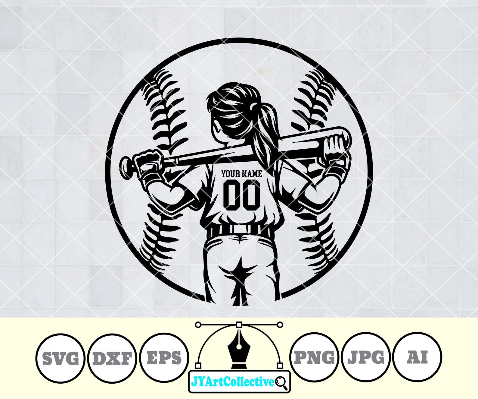 Softball Svg | Softball Kid Svg | Softball Player Svg | Softball Svg ...
