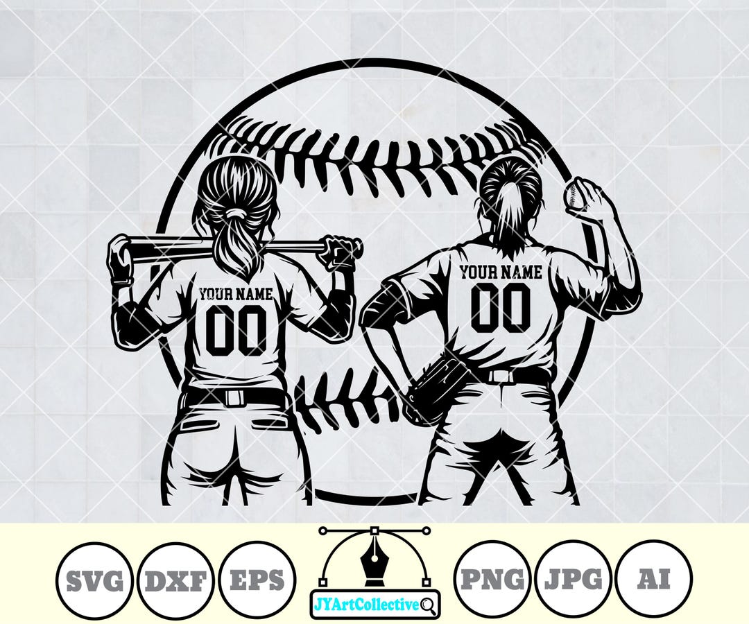Softball Svg | Softball Pitcher Svg | Softball Player Svg | Softball ...