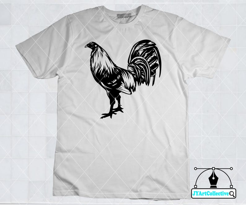 Fighting Rooster Svg | Chicken Clipart (png, Dxf, Eps, Jpeg) - Etsy