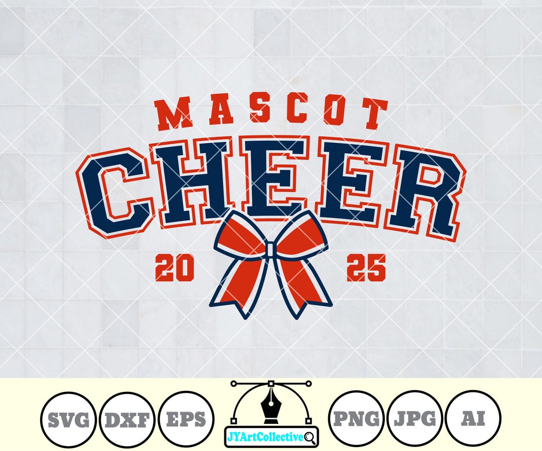 Cheerleading Team SVG Template: Customizable Cheer Design (digital ...