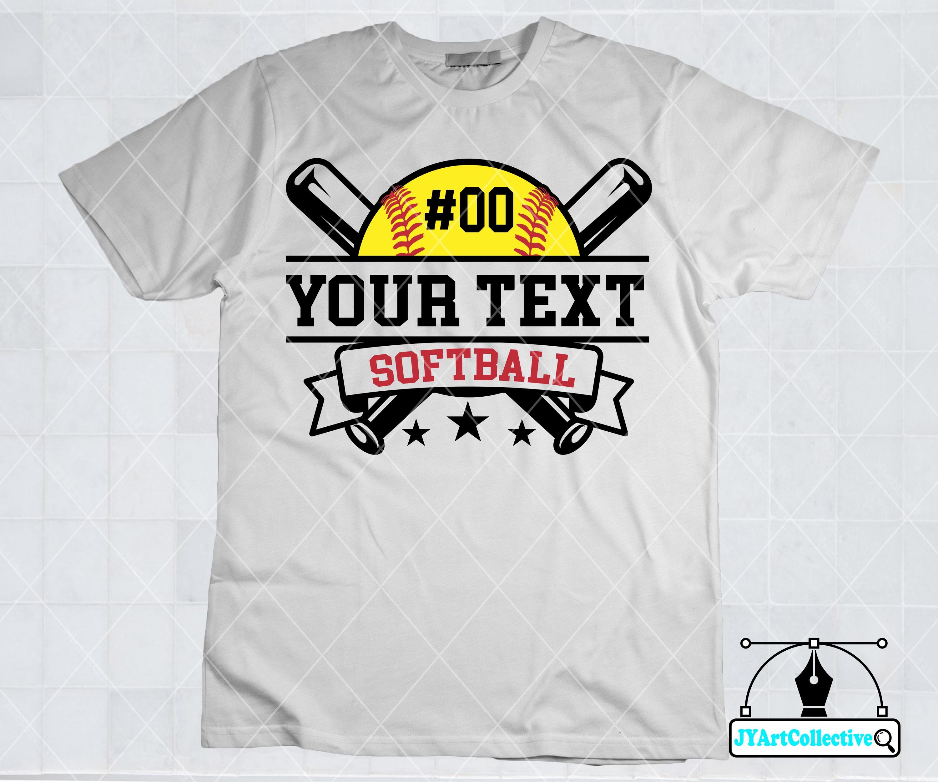 Softball Mascot Svg | Softball Svg | Softball Name | Softball Template ...