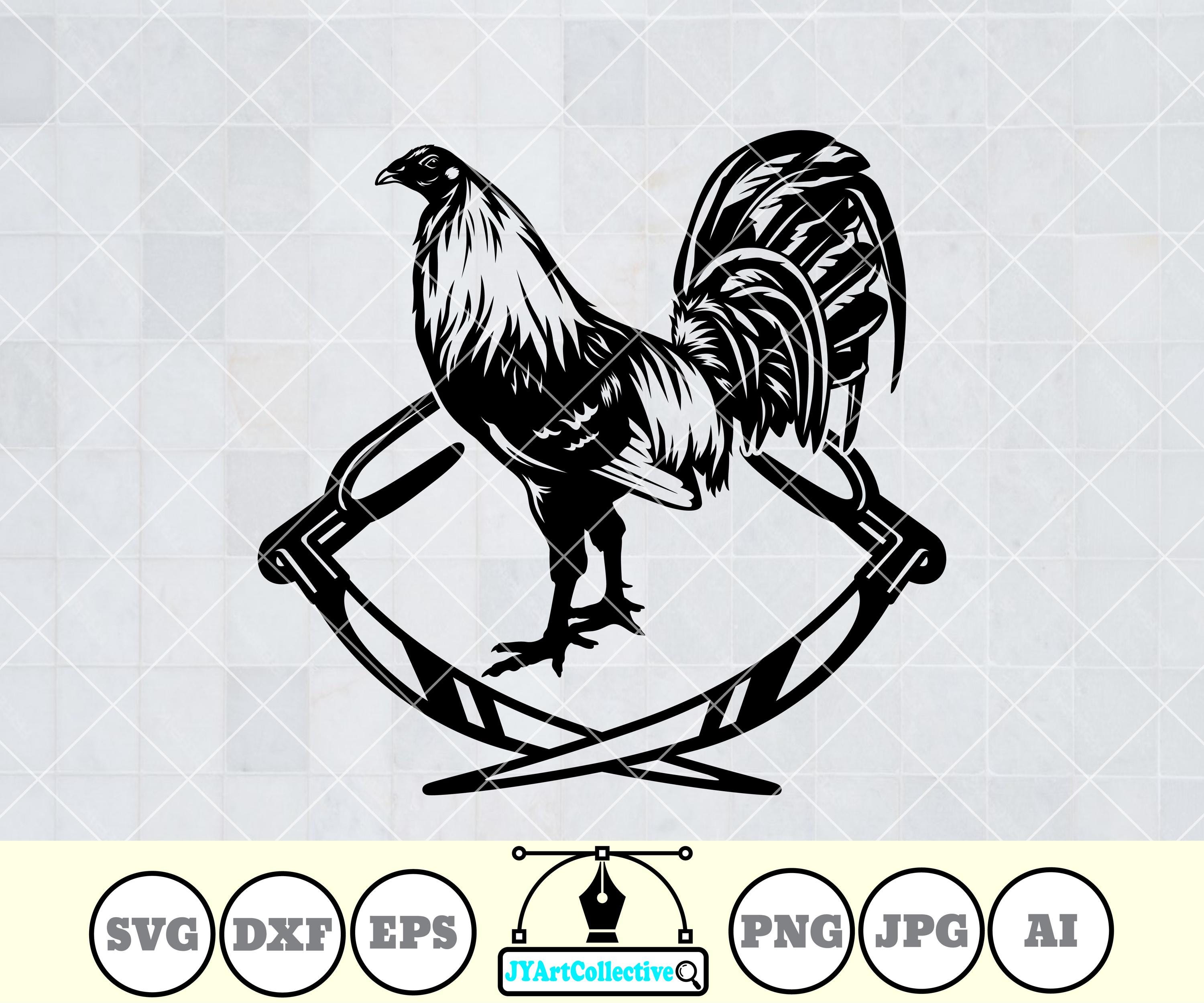 Fighter Rooster Svg | Cockfighting Svg | Rooster Svg | Cockfight Svg ...