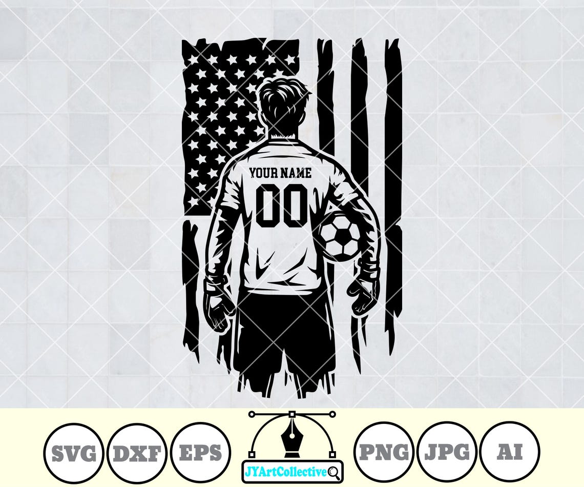 Personalized Name | Soccer Goalkeeper Svg | Soccer Svg | Soccer Player ...