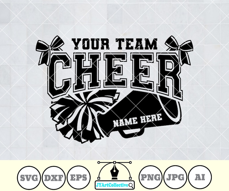 Cheerleading SVG Bundle: Cheer Team, Coach, Mom - Cricut Ready (digital ...