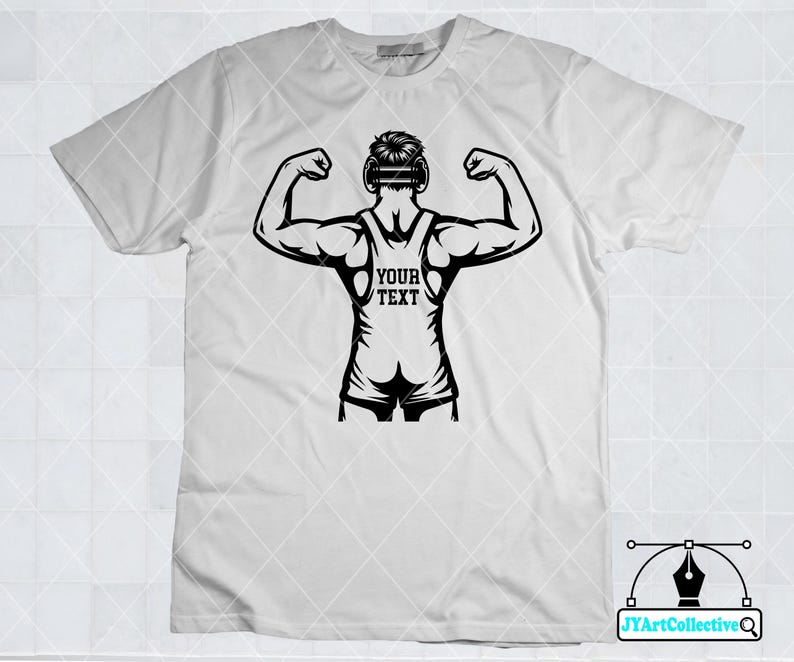 Wrestler SVG: Grappler Cut File for Cricut, Silhouette (digital ...