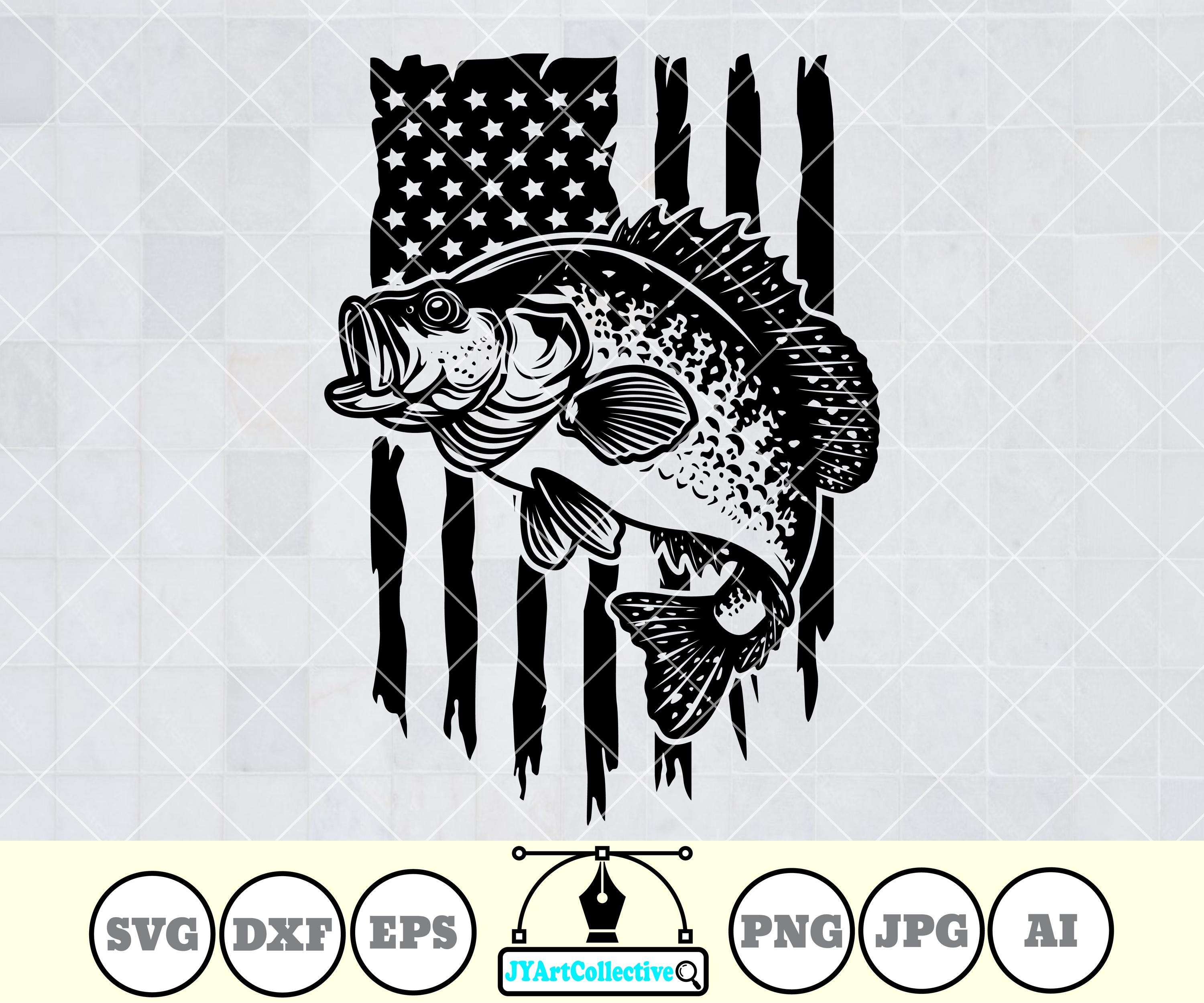 US Crappie Fish Svg | Crappie Fishing Svg | Crappie Svg | Crappie ...