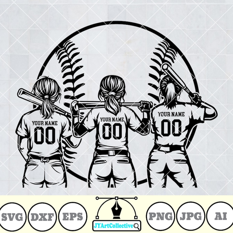 3 Ball Player Svg - Etsy