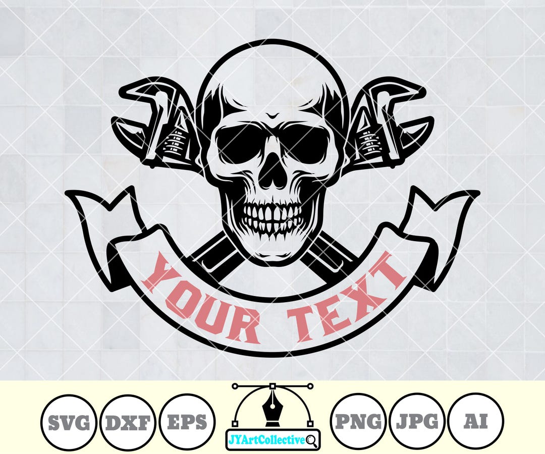 Skull Mechanic Svg | Mechanic Skull Svg | Mechanic Tools Svg | Wrenches ...