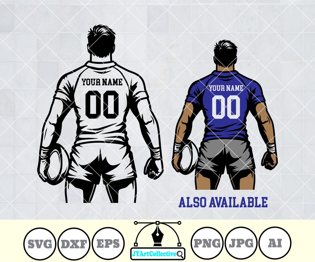 Personalized Name | Rugby Player Svg | Rugby Svg | Rugby Team ...