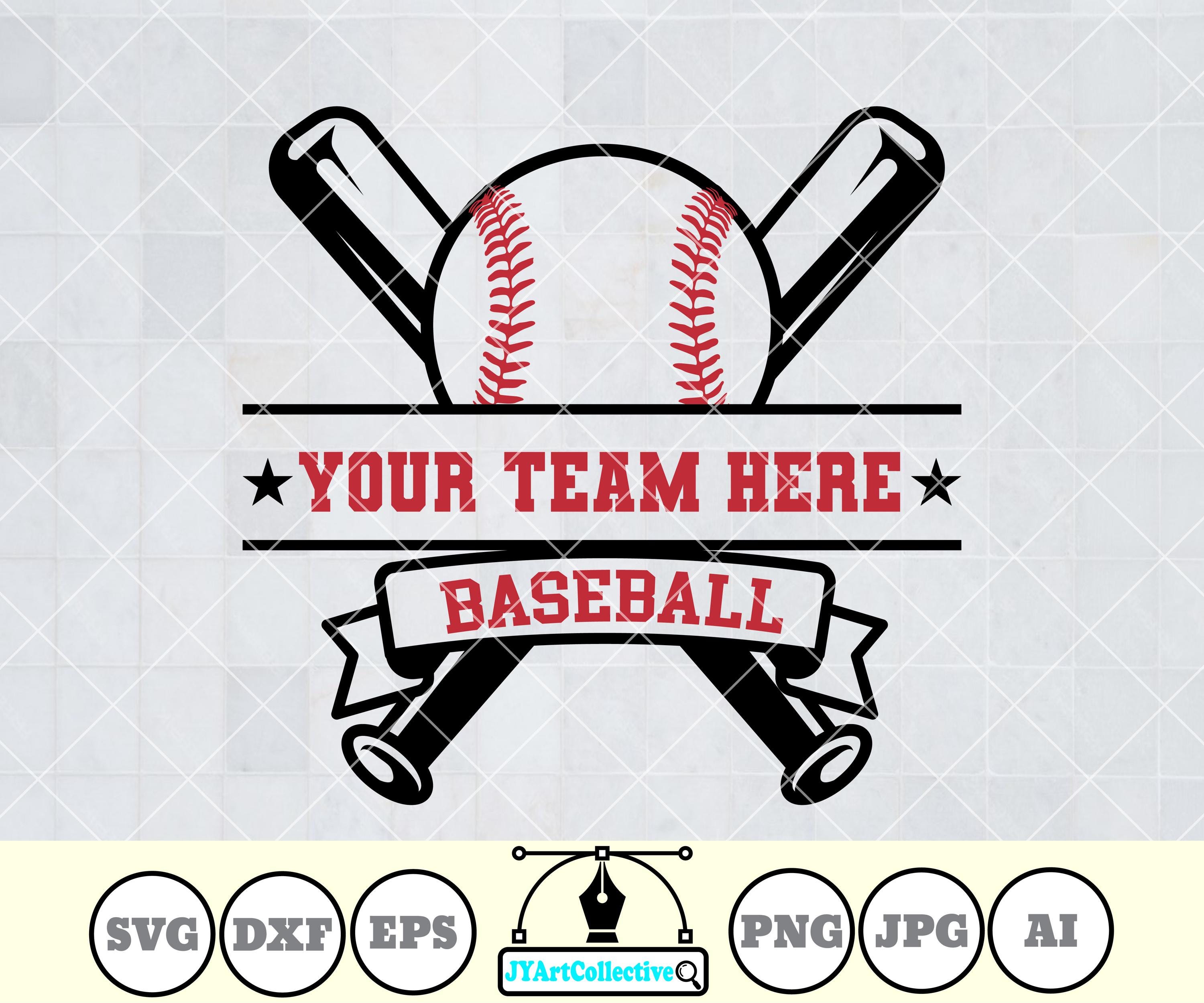 Baseball Team Split Design Svg | Baseball Mom Shirt (digital Download ...
