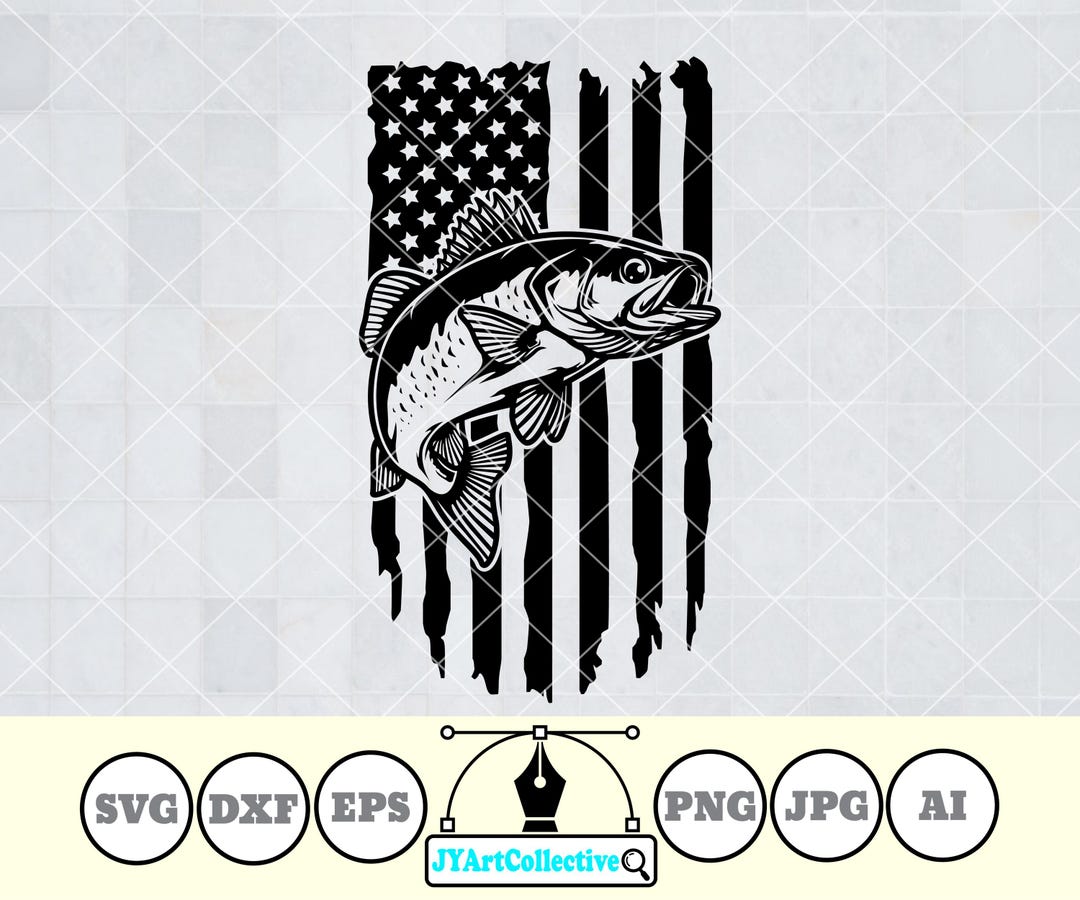 US Walleye Fishing Svg | Walleye Fish Svg | Catching Walleye Fish Svg ...