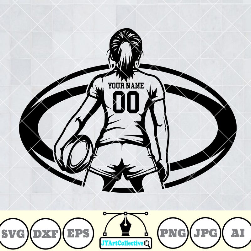 Girls Rugby Art - Etsy