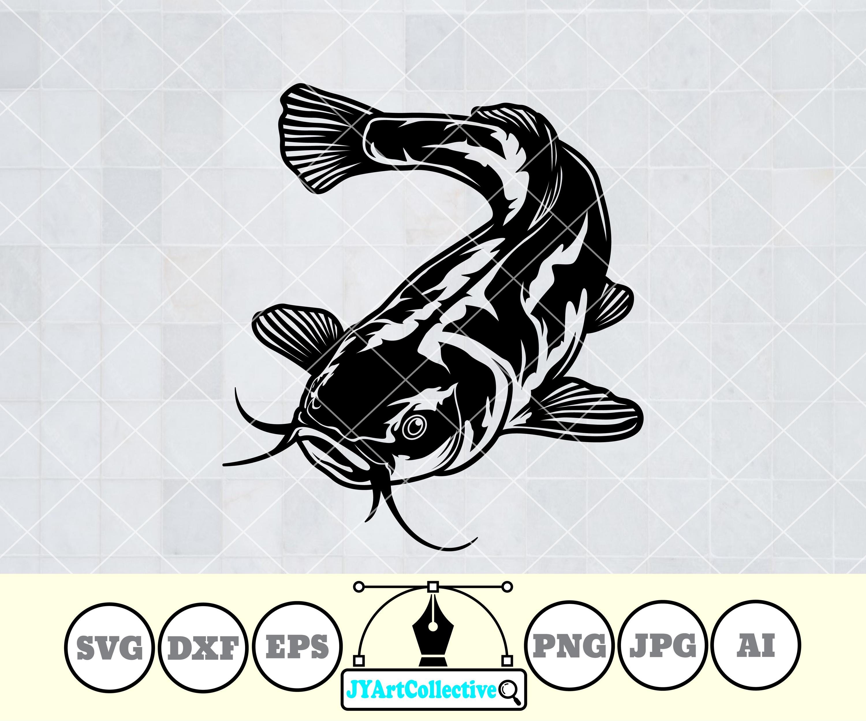 Catfish Fishing Svg | Catfish Svg | Catching Catfish Svg | Fishing ...