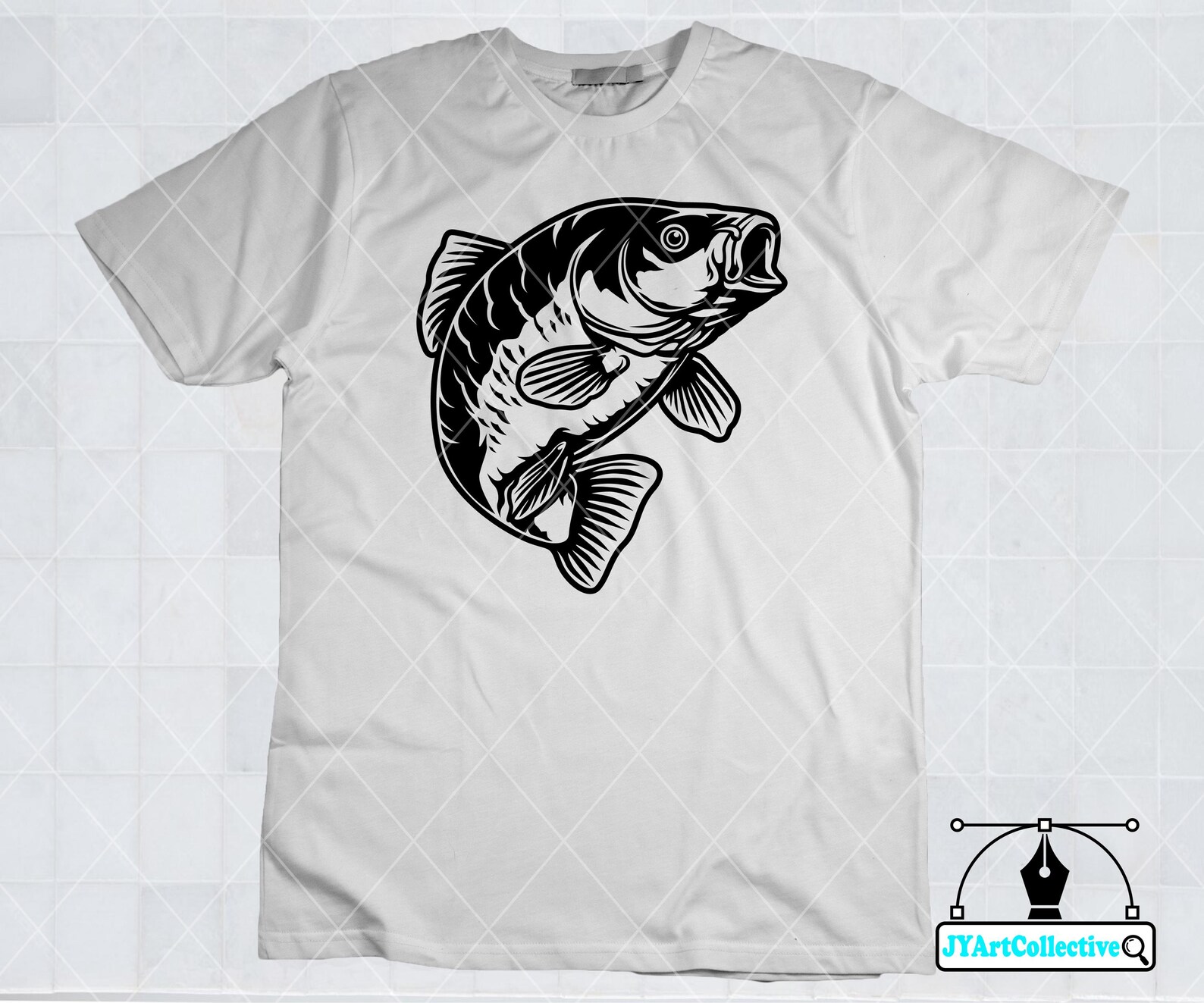 Carp Fishing SVG: Fish Clipart, Stencil Cut File (digital Download) - Etsy