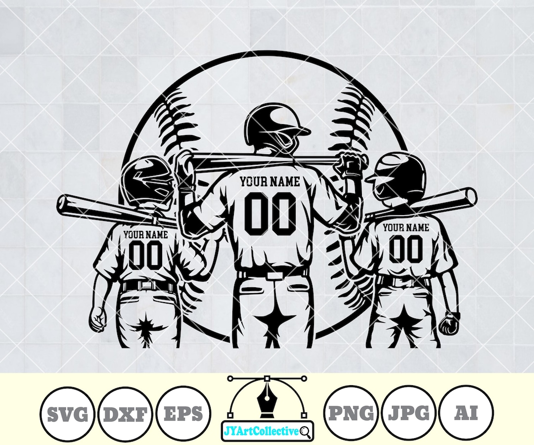 Personalized Name | Baseball Player Svg | Baseball Svg | Baseball Team ...