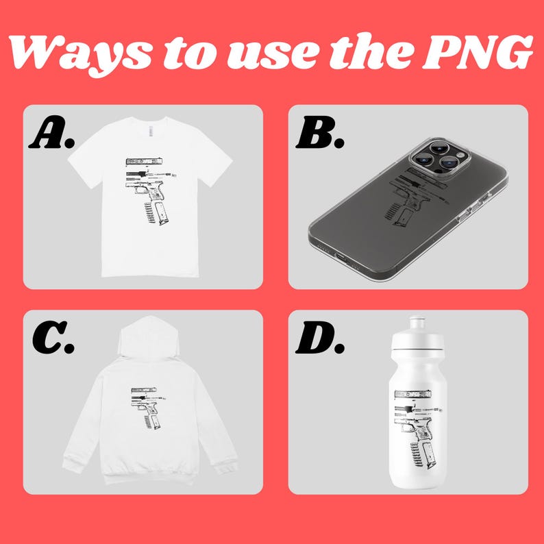 Glock We Trust SVG PNG DXF Gun Silhouette Digital File for Shirts ...