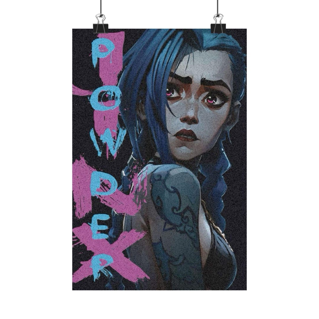 Arcane Jinx League of Legends Matte Vertical Poster - Etsy