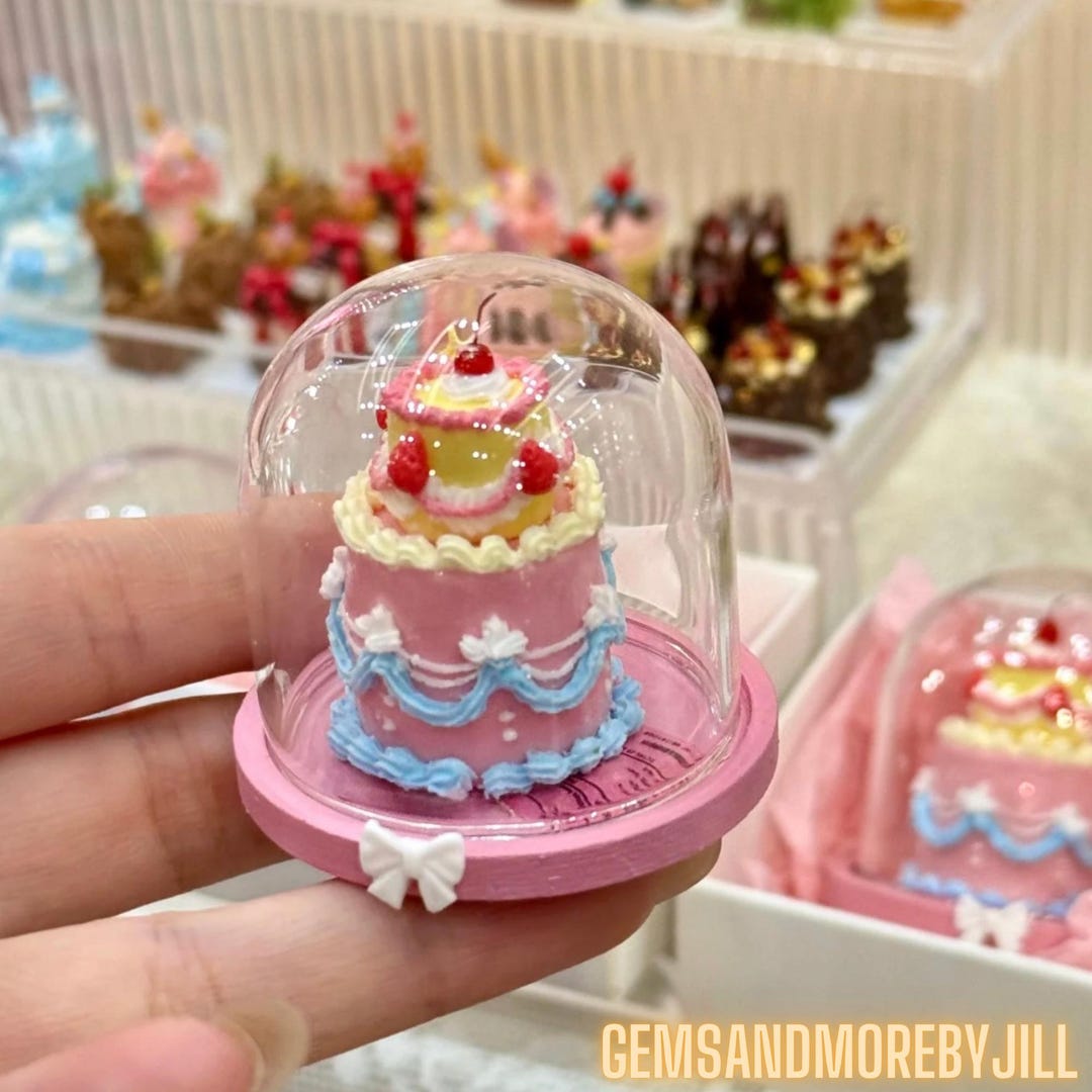 Cute Cherry Double Layer Cake Cute Little Cake Mini Food Mini Dessert 1 ...