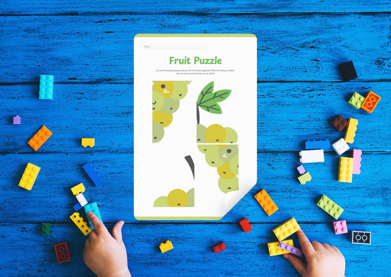 Fruits Busy Bag Puzzle Activity Pages | Nutrition-themed Activity ...