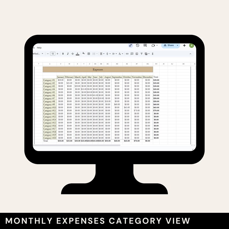 Simple, User-friendly Financial Tracker Template: Google Sheets ...