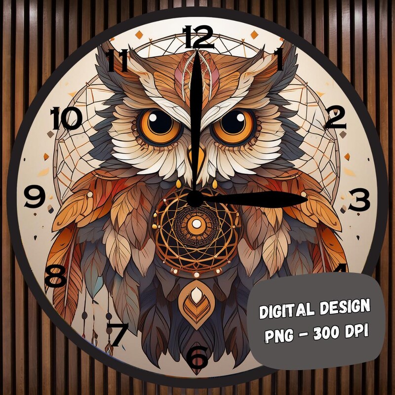 Owl Clock - Etsy