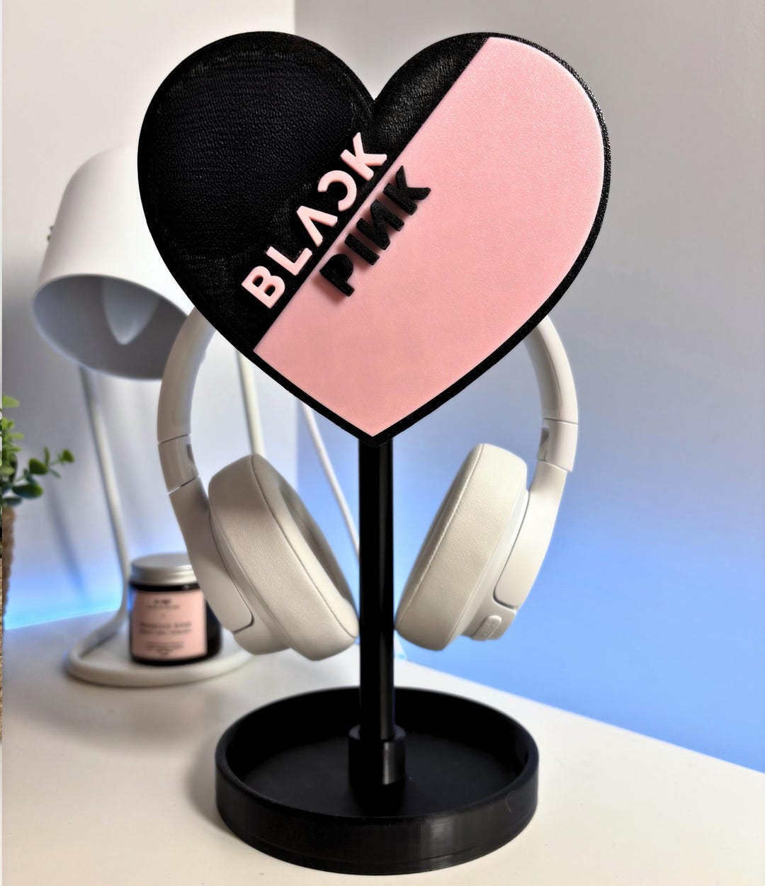 BLACK PINK Headphone Stand – BLINK Desk Organizer & K-pop Fan Gift - Etsy