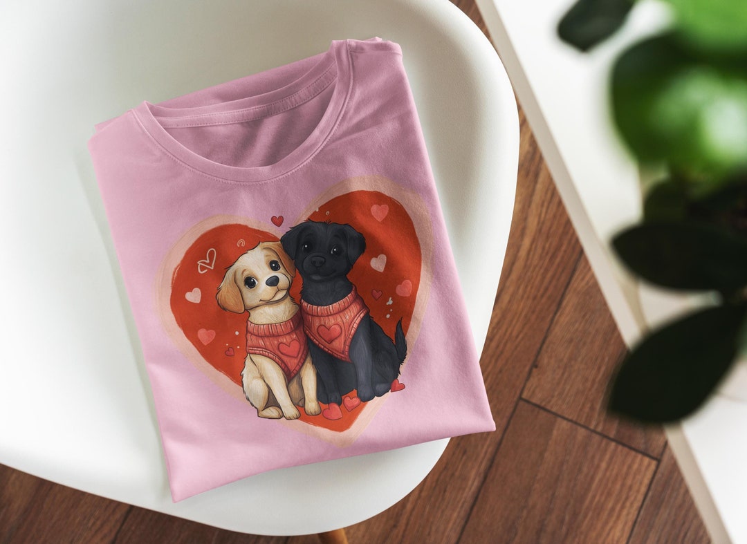 Cute Dog Lovers Tee, Unisex Jersey Short Sleeve T-shirt, Pet Lovers ...