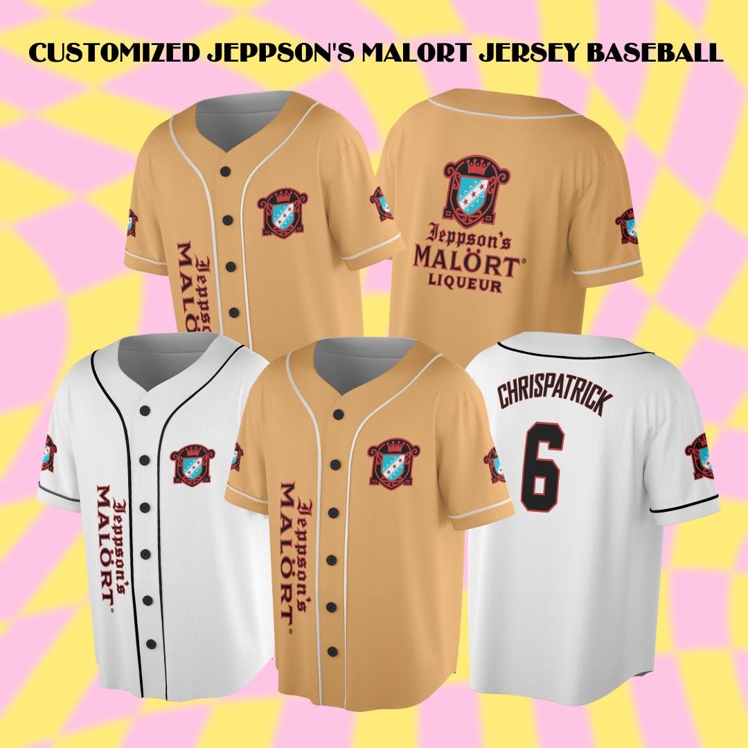Personalized Jeppson's Malort Jersey Baseball, Malort Baseball Jersey ...