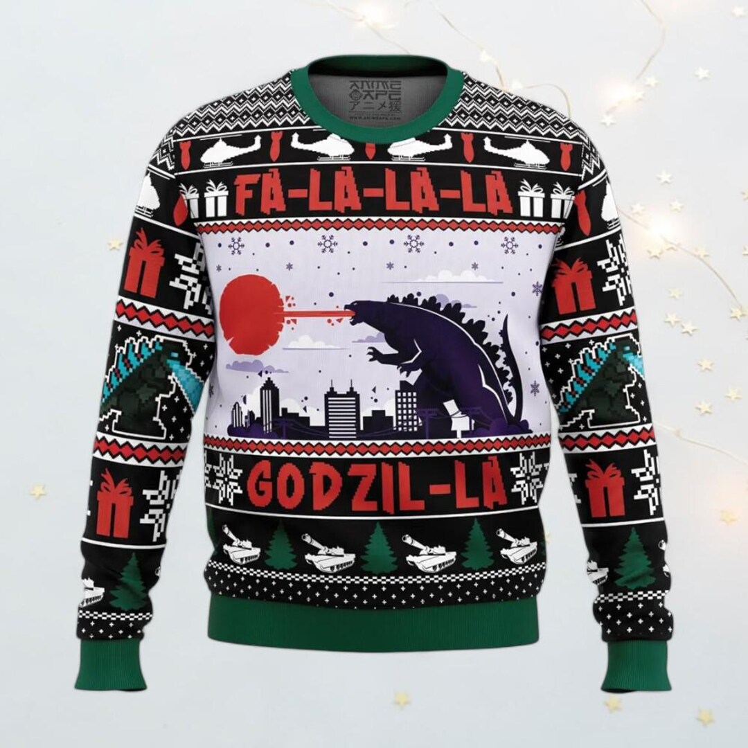 Godzilla Sweater, Godzilla Ugly Sweater, Godzilla Movie, Godzilla ...