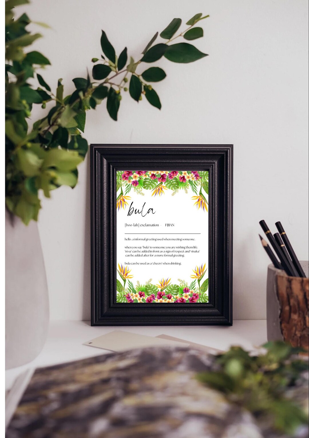 Digital File - Fijian Print - Bula - Etsy