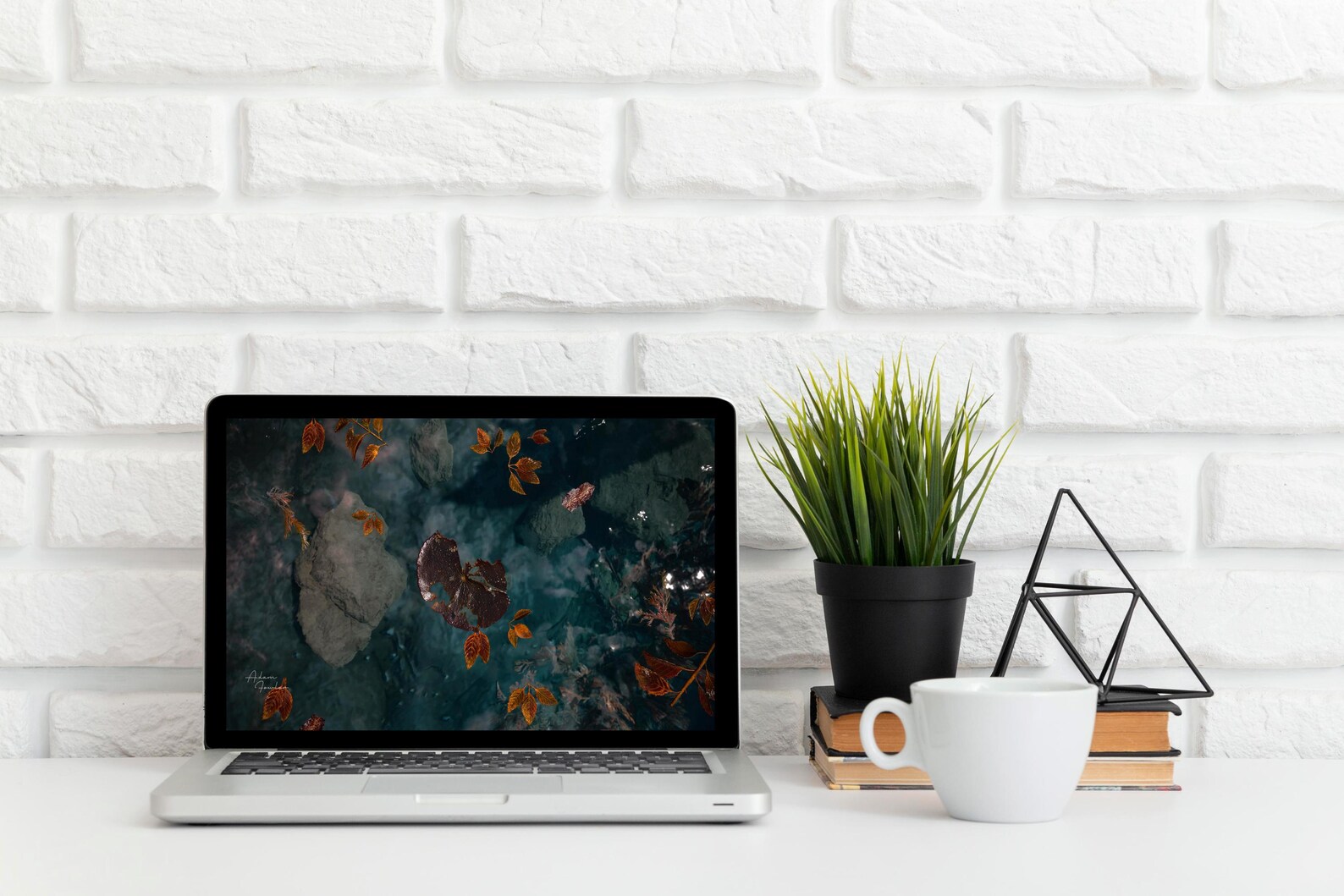Lake Leaves Aesthetic Computer Wallpaper 4K Desktop Background Laptop ...
