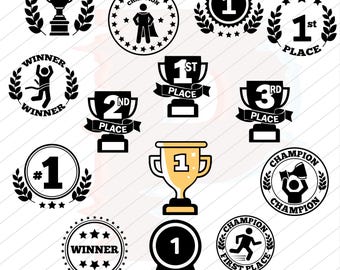 Trophy Svg, First Place Svg, First Position Svg, Winner Svg, Champion ...