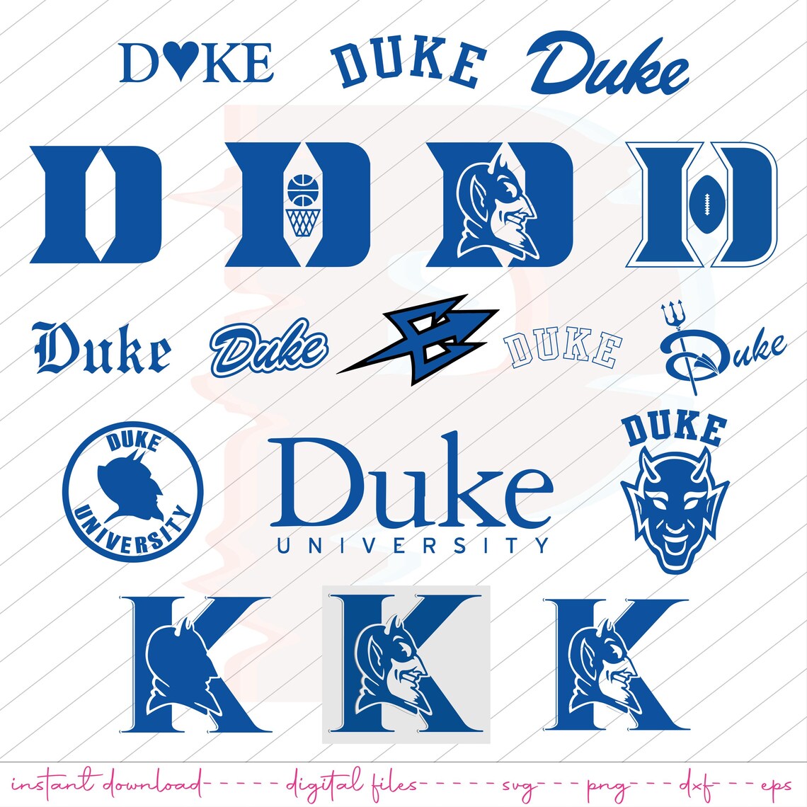 Duke Svg Bundle, Duke Blue, Duke Devil, Blue Devils Svg, Duke Girl Svg ...