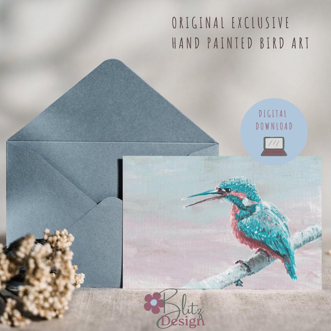 2-sided Printable Birthday Card. A Unique Digital Card, With Original ...