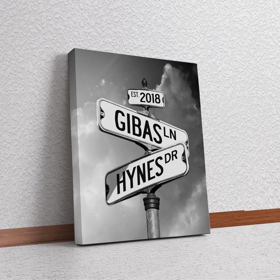 Vintage Street Sign Personalized Name Wall Art, Personalized Name ...