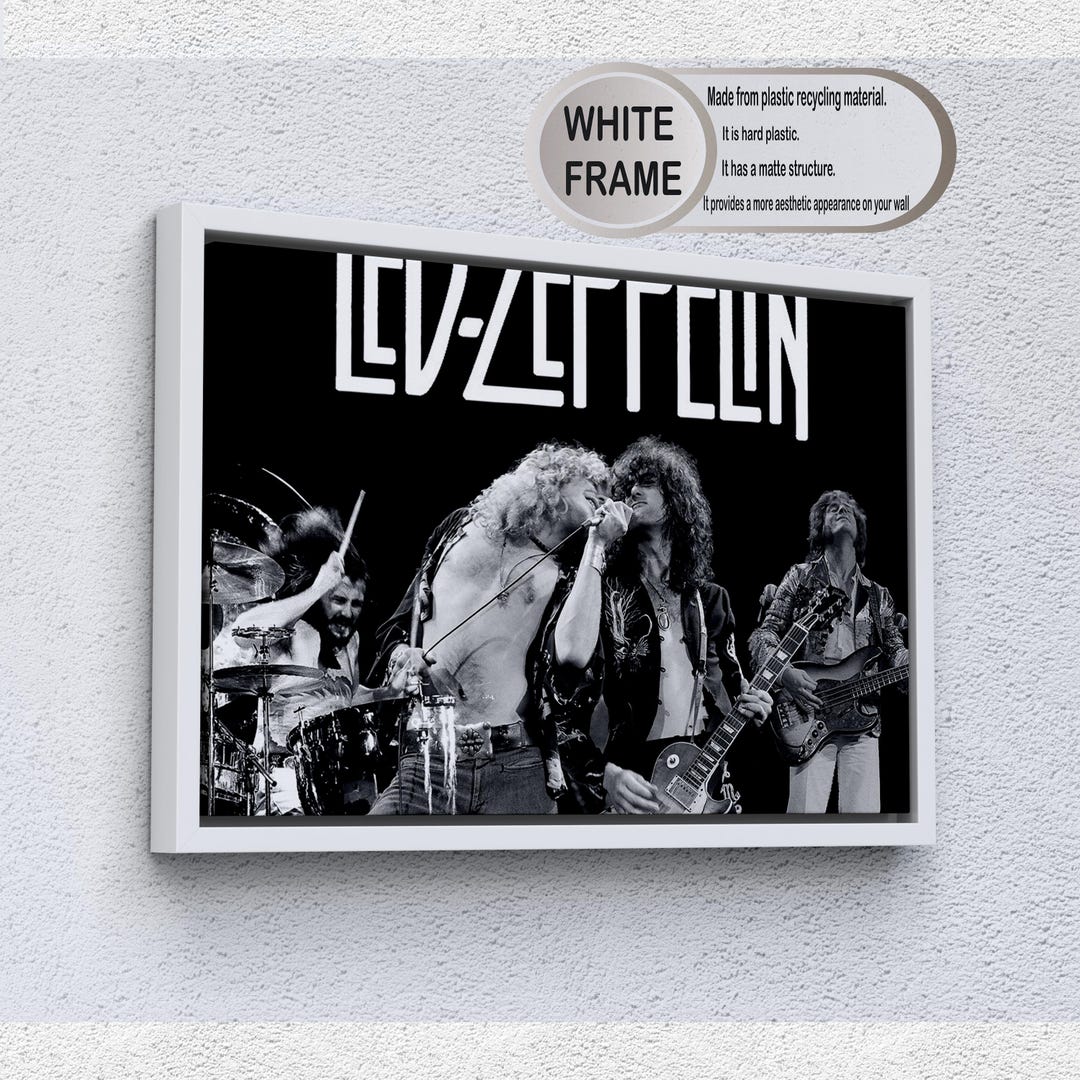 Led Zeppelin Wall Art, Led Zeppelin Poster Print, Led Zeppelin Jimmy ...