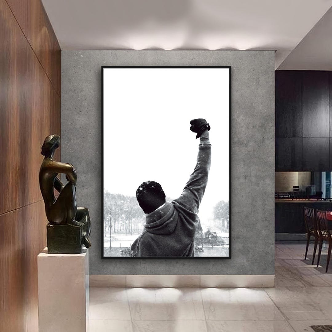 Sylvester Stallone Wall Art, Rocky Movie Canvas Print, Rocky Balboa ...