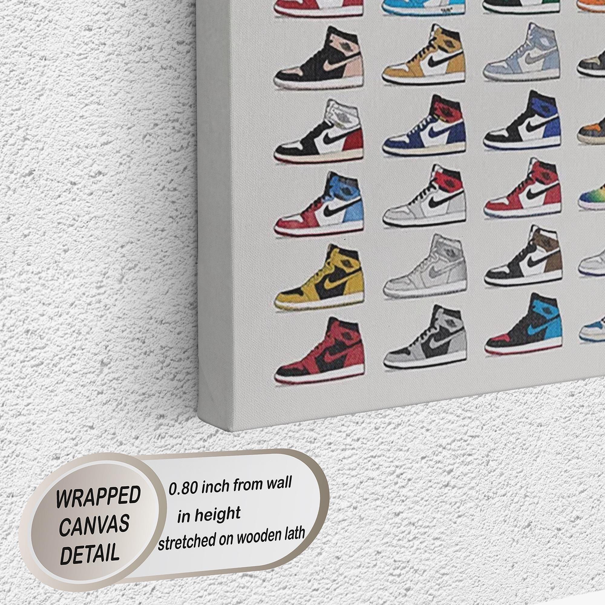 Air Jordan Wall Decor, Air Jordan 1 Collection Sneaker Poster, Jordan ...