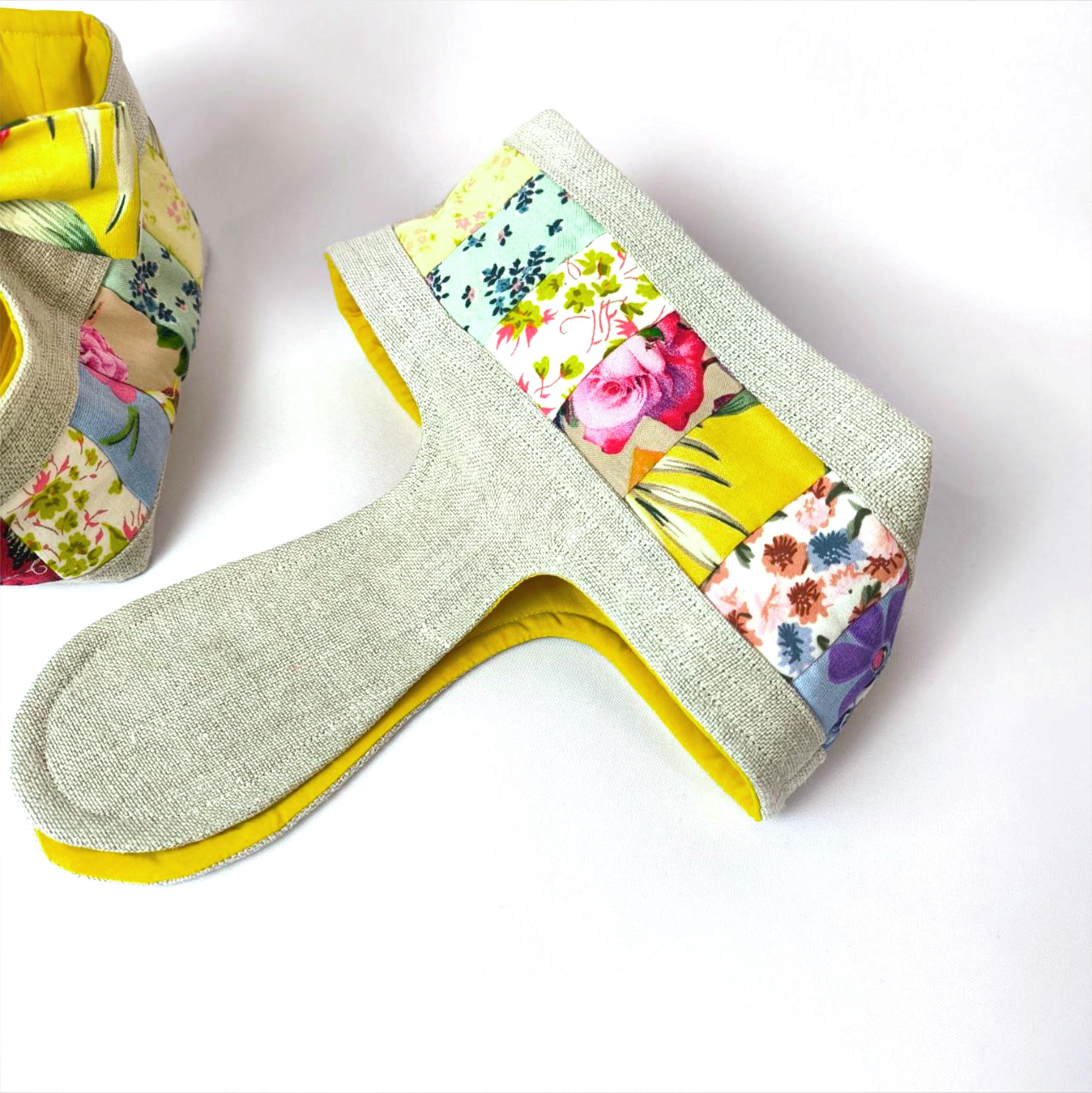 PDF Sewing Pattern – Bunny Ears Easter Basket – Patchwork Fabric Basket ...
