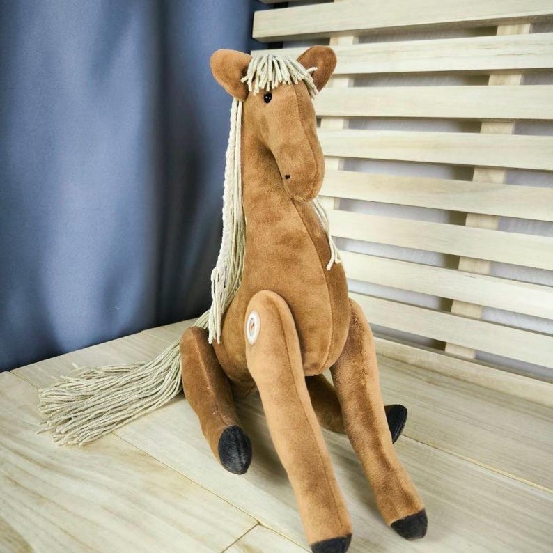 PDF Sewing Pattern – Horse Plush Toy (33×22 Cm / 13"×8.7") | A4 Format ...
