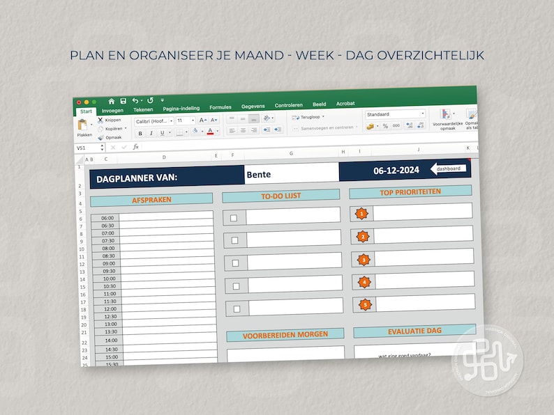 Excel Dashboard Template Budget Planner Energieverbruik Tracker ...