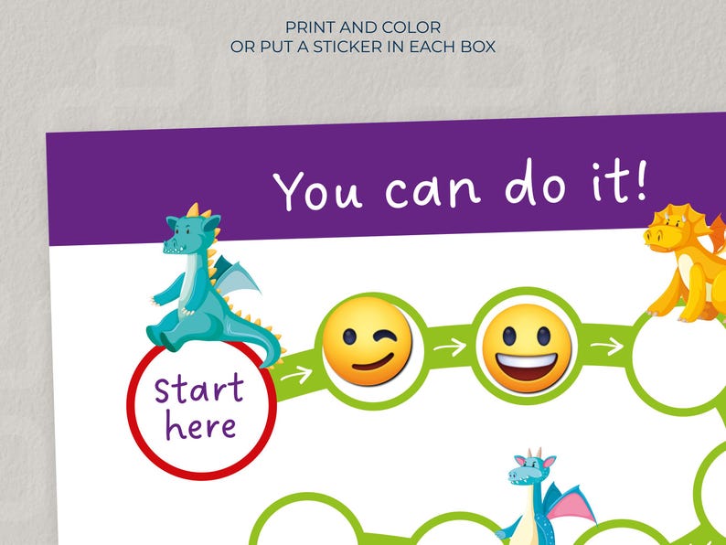 Dragon Motivational Poster for Boys - Kids Inspiration! | Printable ...