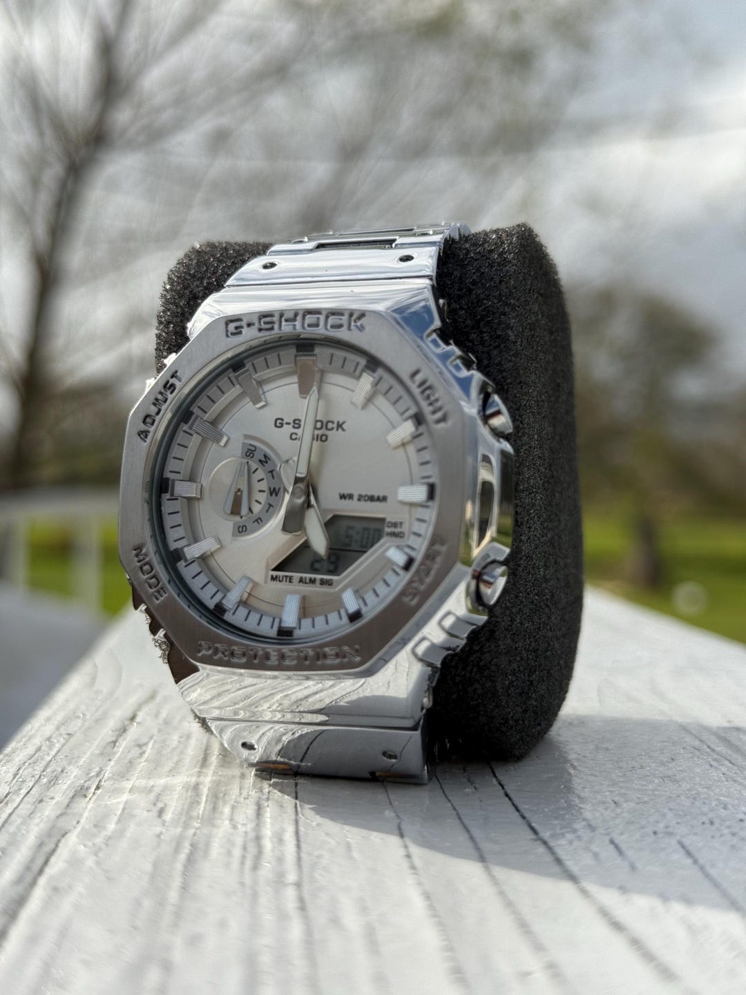 Casio G-shock GM-B2100 Silver Dial Mod Custom - Etsy