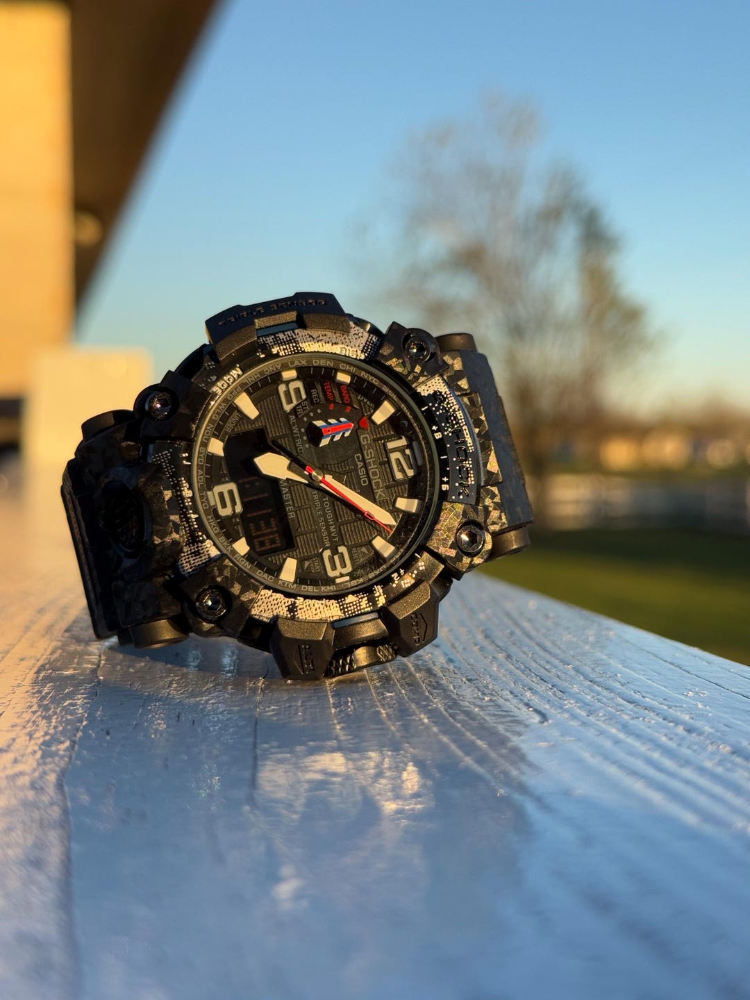 Casio G-shock Mudmaster Carbon Fiber Black GWG-2000-1A5DR Resin Strap Custom - Etsy