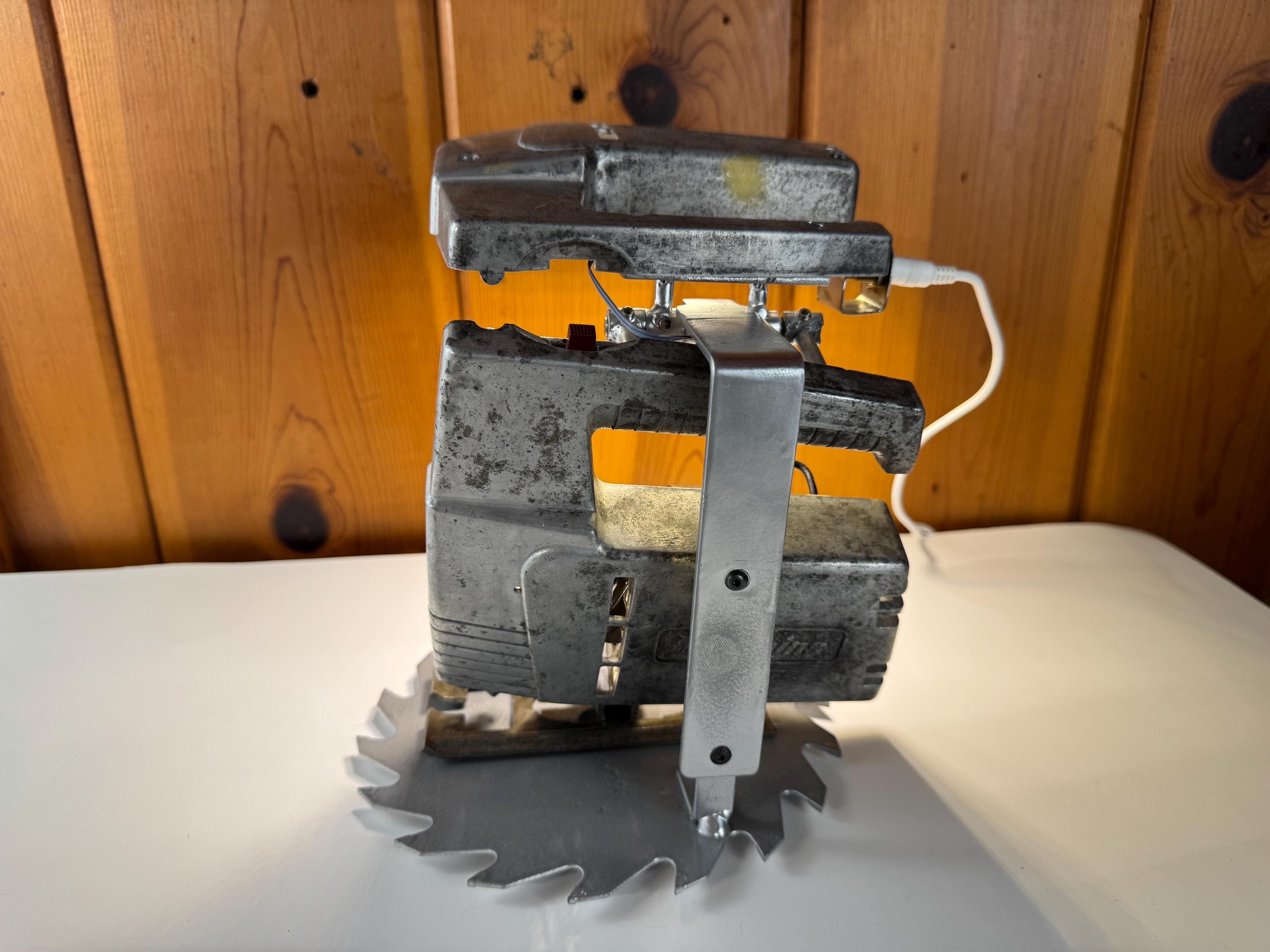Industrial Electric Jigsaw Lamp With Exposed Inner Workings - Etsy